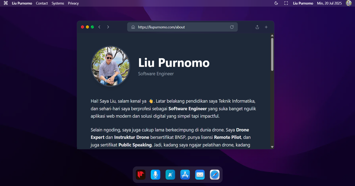 About Liu Purnomo | Liu Purnomo
